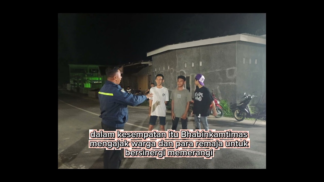 Sambang warga bhabinkamtibmas Polsek Bontonompo ajak warganya jaga kamtibmas