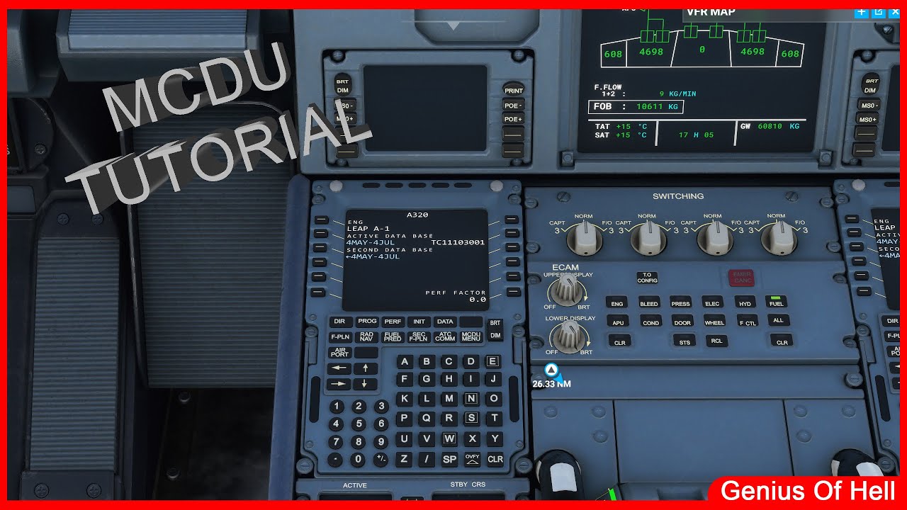 Tutorial für Einsteiger: A320 MCDU (Flugcomputer) MSFS 2020
