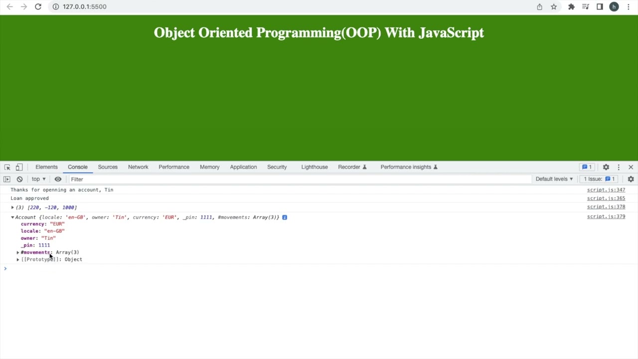 OOP - Encapsulation Private Class Fields & Methods - JavaScript