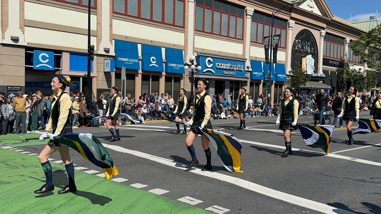 Monday’s Victoria Day Parade In Victoria, BC, Canada HD Video 2025