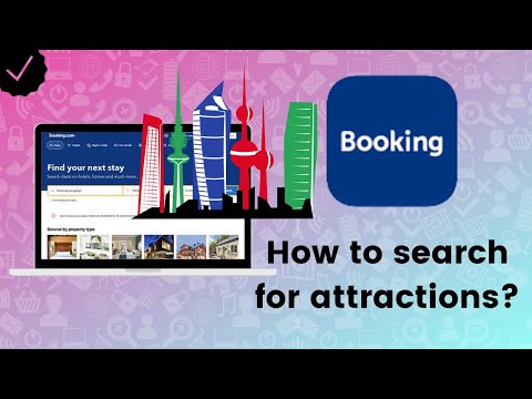How to search for attractions on Booking.com?