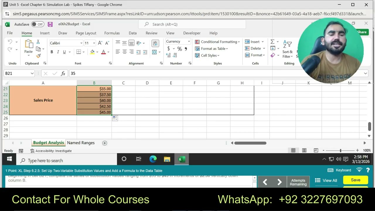 Excel Chapter 6 Simulation Lab |Excel Chapter 6 Simulation Training |Excel Chapter 6 Simulation Exam