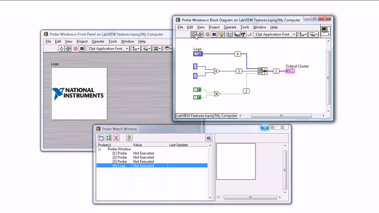 NI LabVIEW 2009 Probe Watch Window