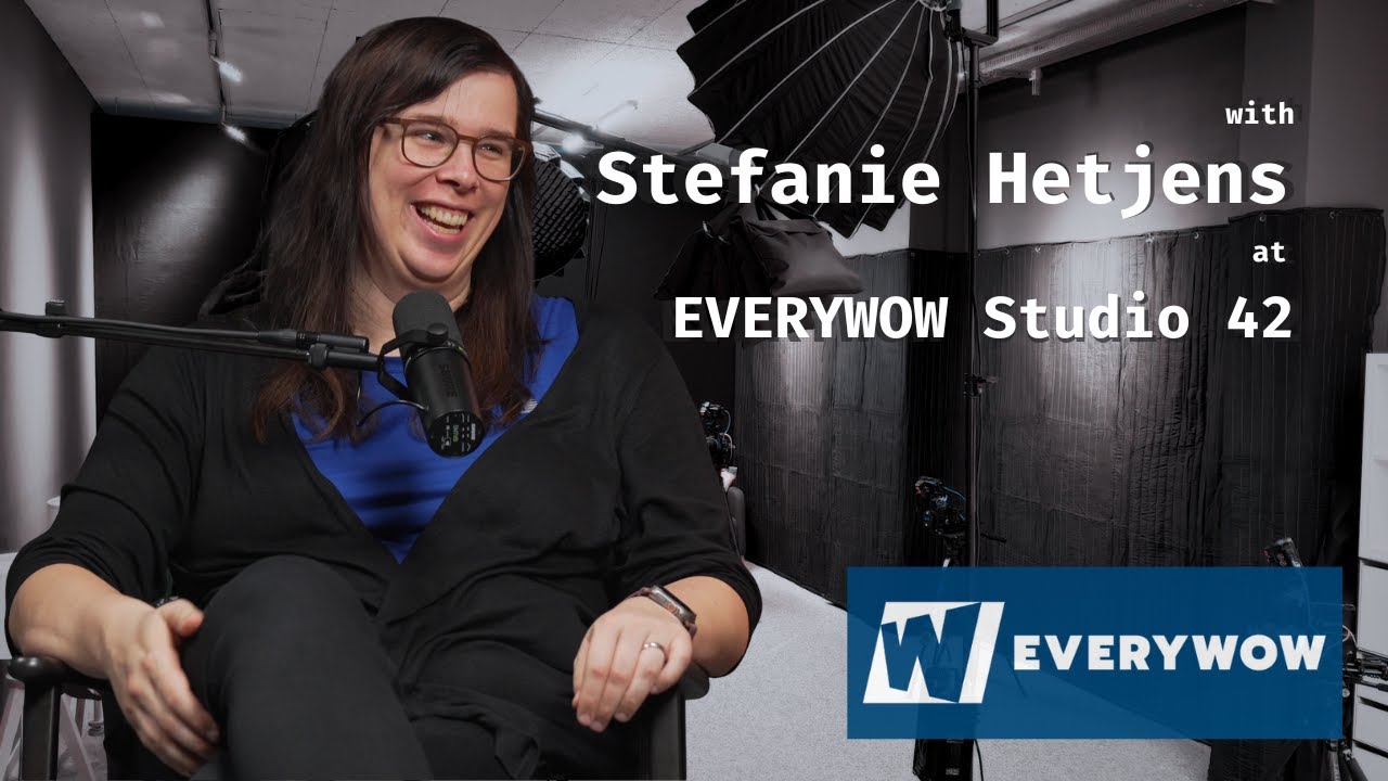 With Stefanie Hetjens at EVERYWOW Studio 42