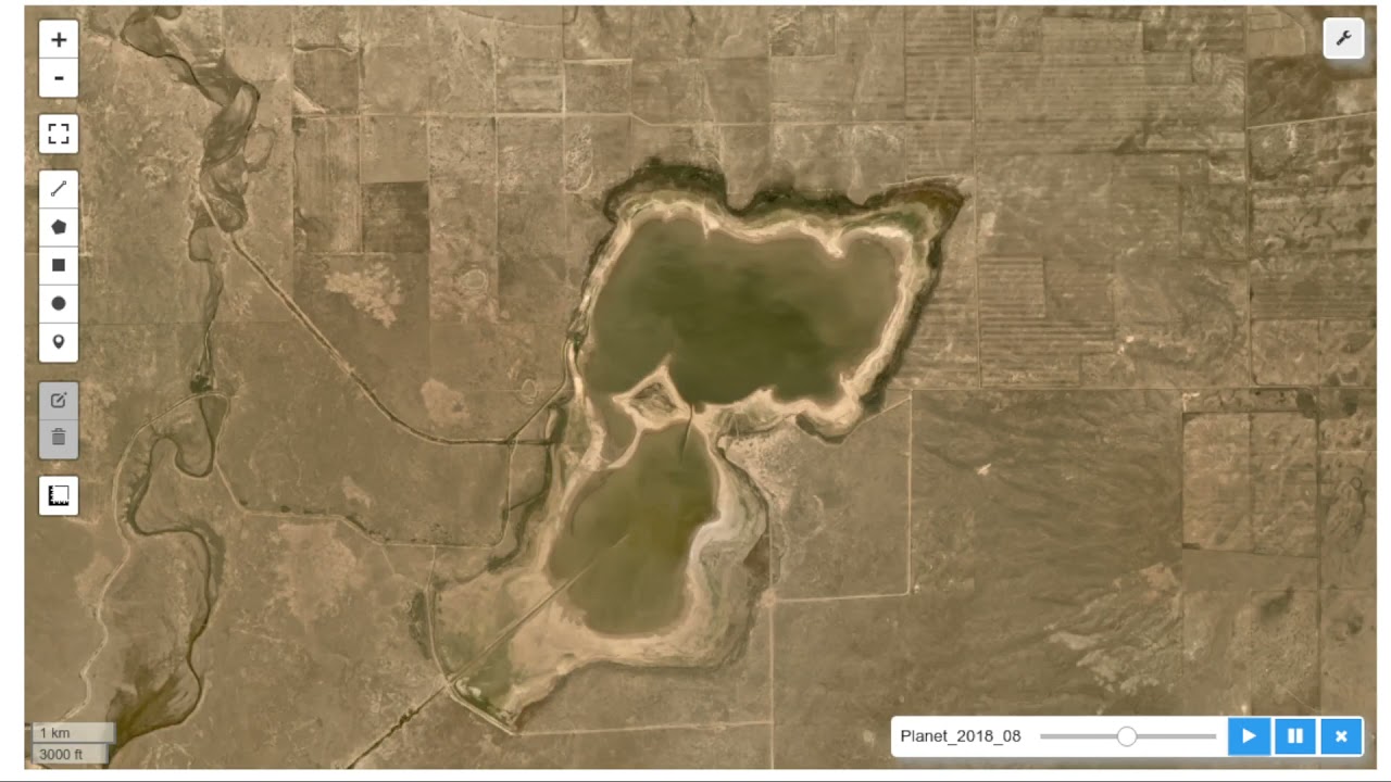 Using time slider for visualizing timeseries images