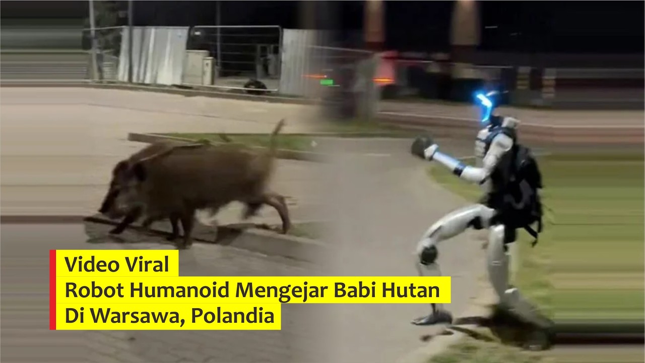 Video Viral! Robot Humanoid Mengejar Babi Hutan Di Polandia