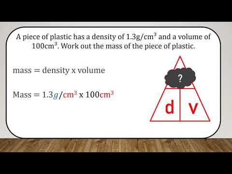 Introduction to density, mass and volume for GCSE maths