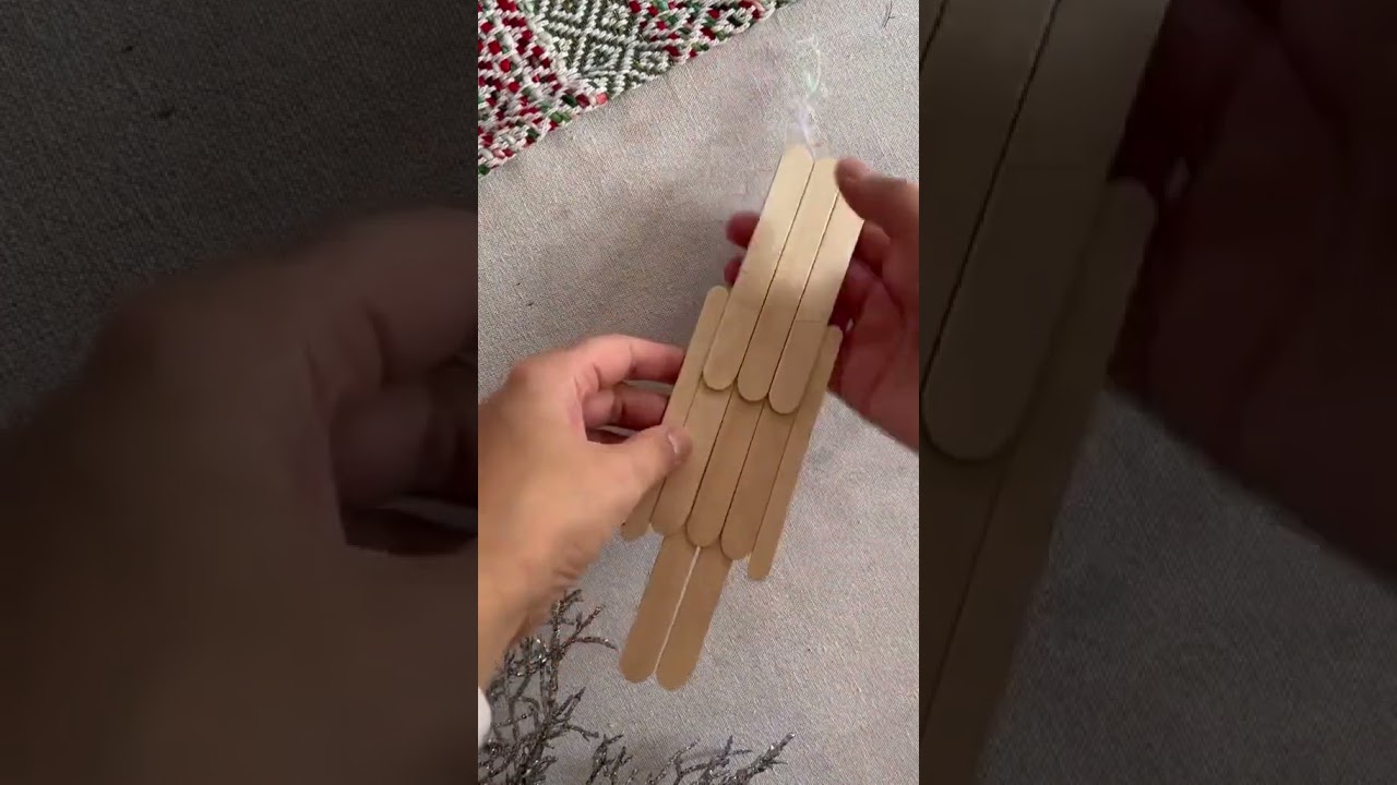 Kids Christmas Craft, DIY Nutcracker Ornament, Popsicle Stick Craft for Kids