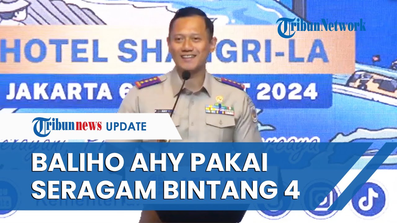 AHY Kaget Mendadak Tersebar Baliho Dirinya Pakai Seragam Bintang 4 ...