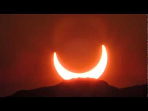 Annular Eclipse Sunset in Arizona
