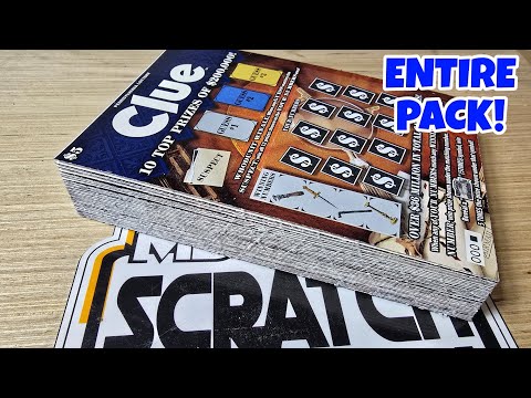 CLUE PA LOTTERY SCRATCH OFF TICKETS | FUL PACK! TOP PRIZE $200,000!