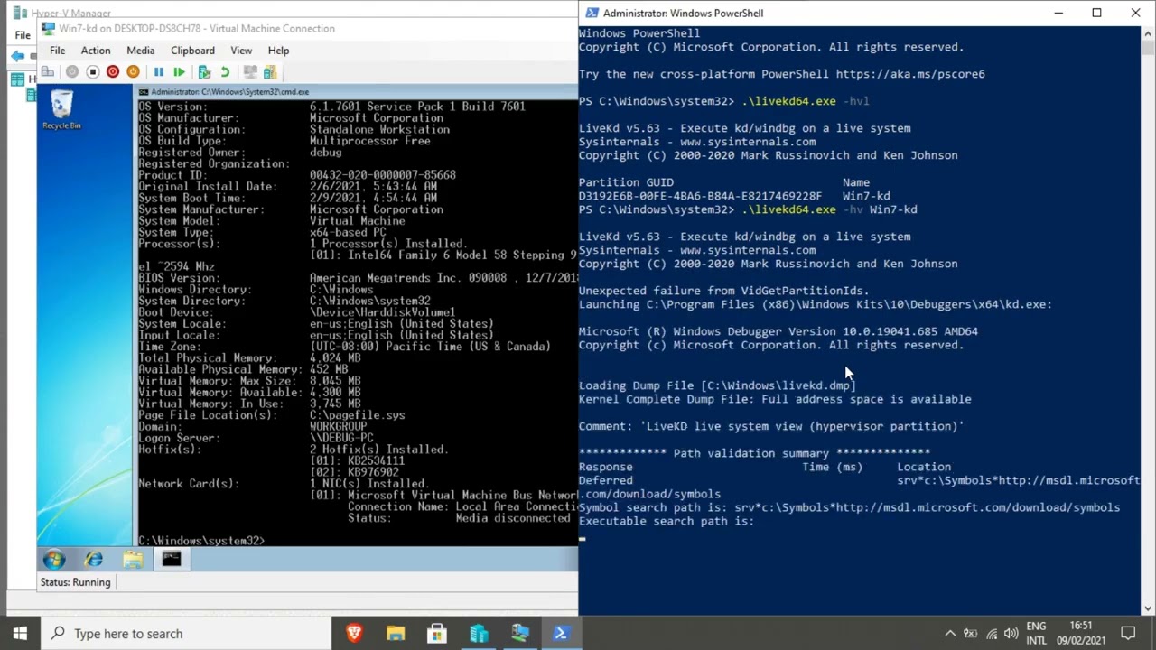 Lab Setup: Windows kernel debugging