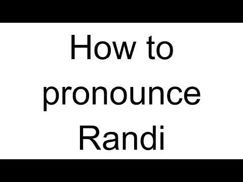 How to Pronounce Randi (Norwegian)