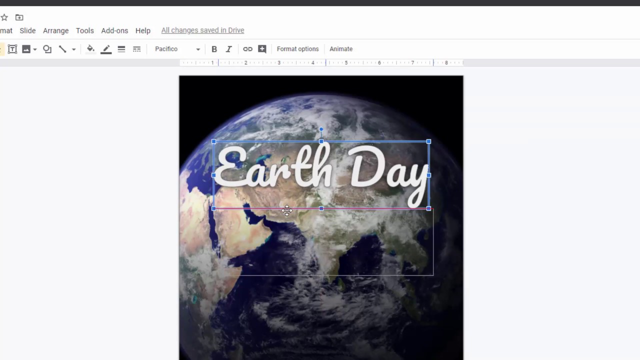 Create an Earth Day Flyer Using Google Slides