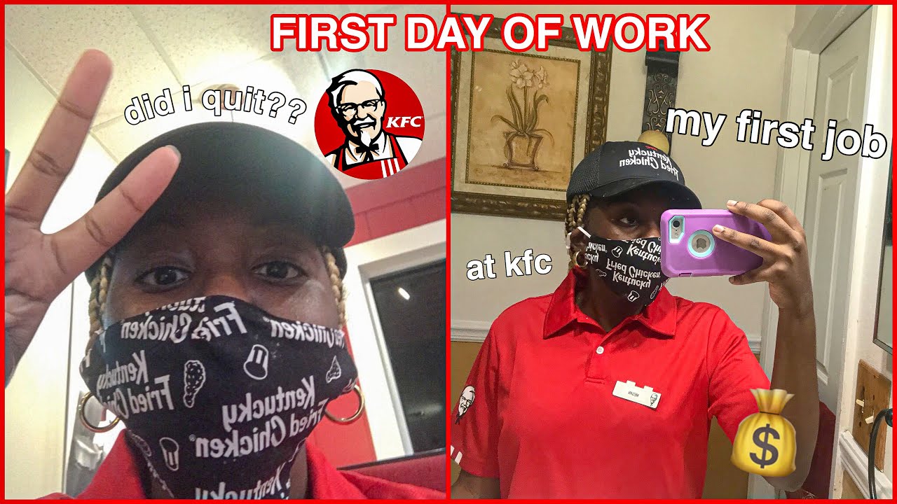 I Got My First Job | Come to Work With Me 🎉 (KFC EDITION)