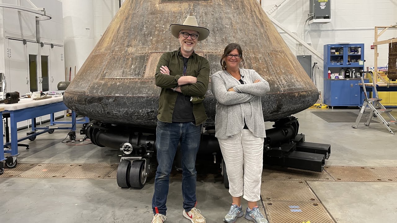 Adam Savage Checks Out the Apollo 11 Command Module!