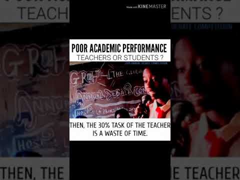 Poor Academic Performance | Student or Teacher?