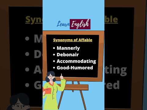 Synonyms of Affable? | Affable का Synonyms? #shorts #learnenglishmeaning #synonyms #youtubeshorts