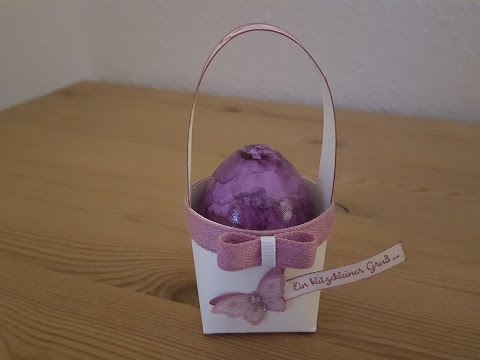 Anleitung: OstereierKörbchen für den Ostertisch