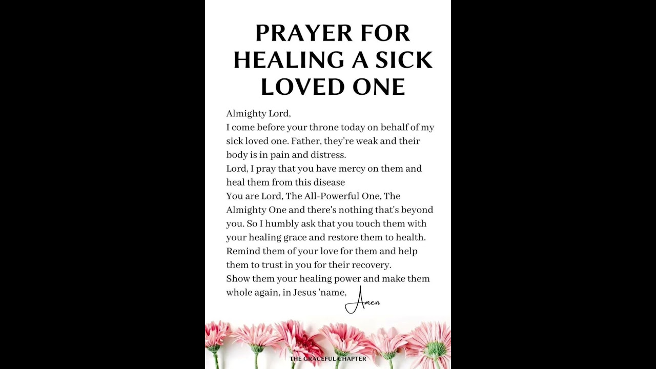 Prayer For Healing A Sick Loved One #shorts #jesus #inspiration