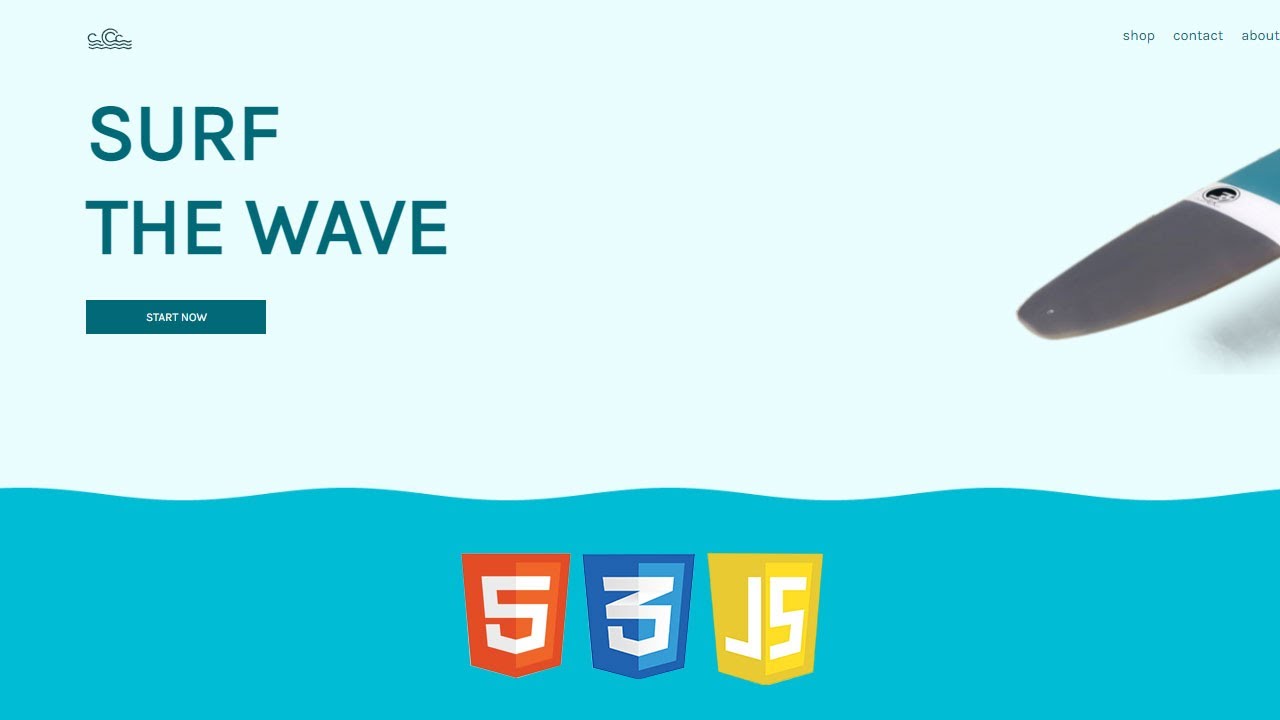 Add wave animation to your website using CSS and JS - Practical Javascript (v5)