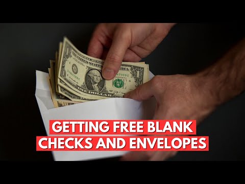 How To Get Free Blank Checks And Envelopes?