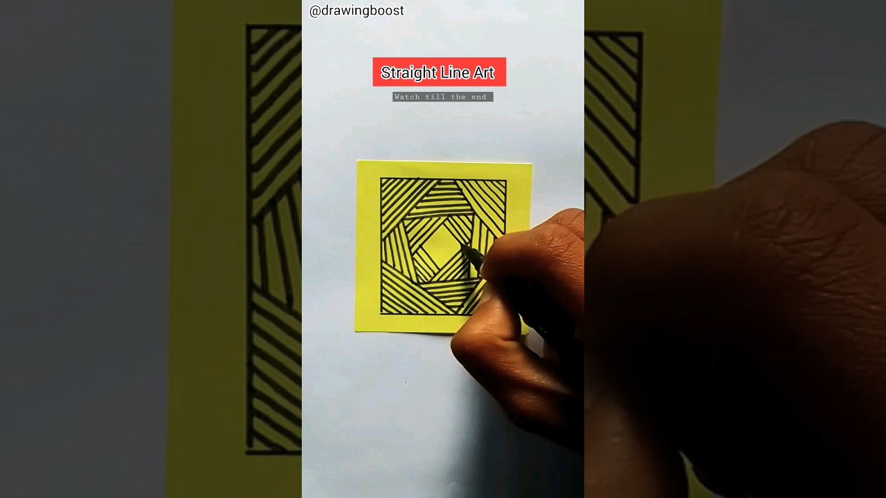 Straight line amazing art || #shorts #design #lines