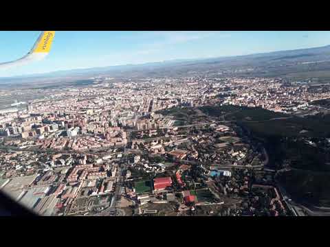 Descenso al Aeropuerto de Zaragoza ZAZ