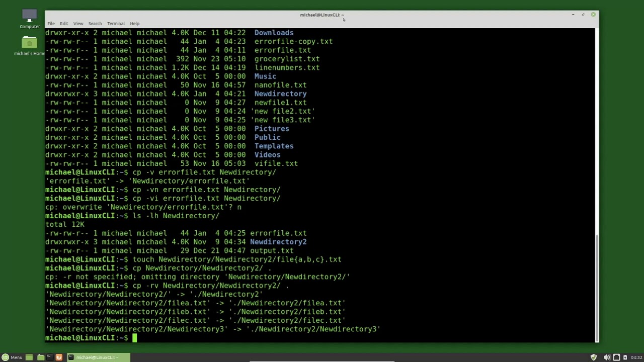 Linux Command Line (10) Copy Files and Directories
