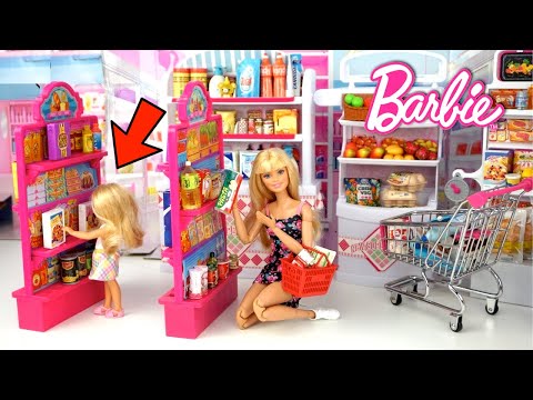 Barbie Family Story - Chelsea Gets Lost at The Doll Supermarket