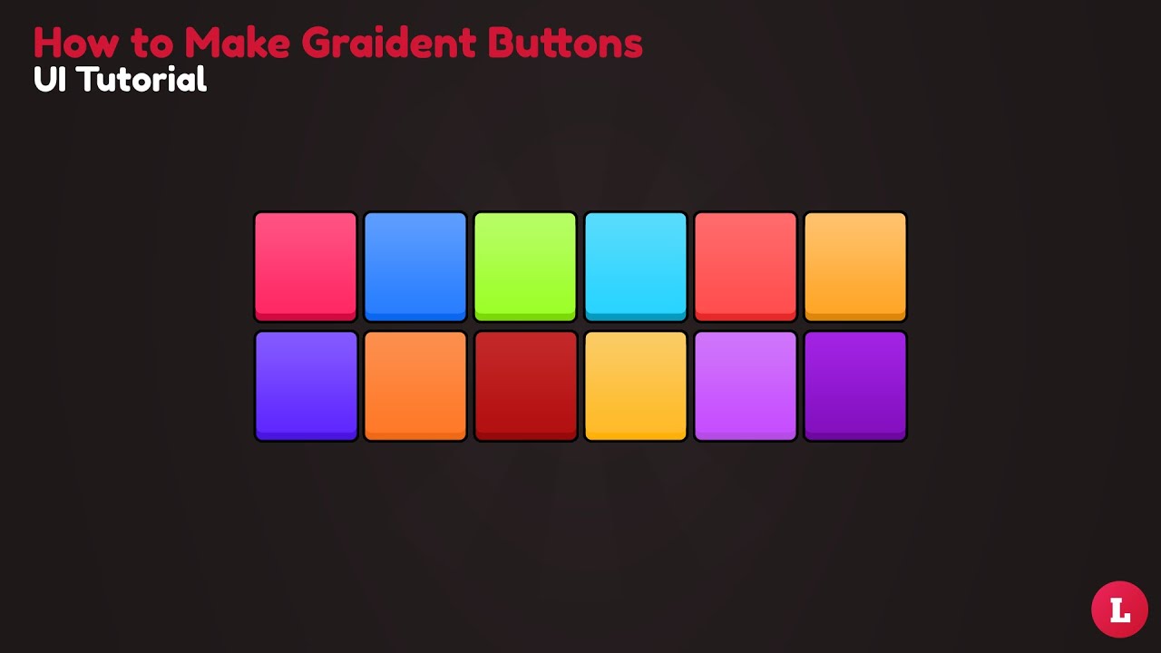 How to make Gradient Buttons - UI tutorial