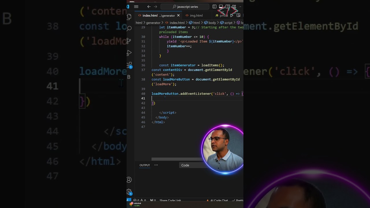 ⚡ Master JavaScript Generators! 🚀 #codewithkg #javascript #javacodinginterview