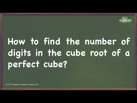 Finding the number of digits in the cube root of a perfect cube