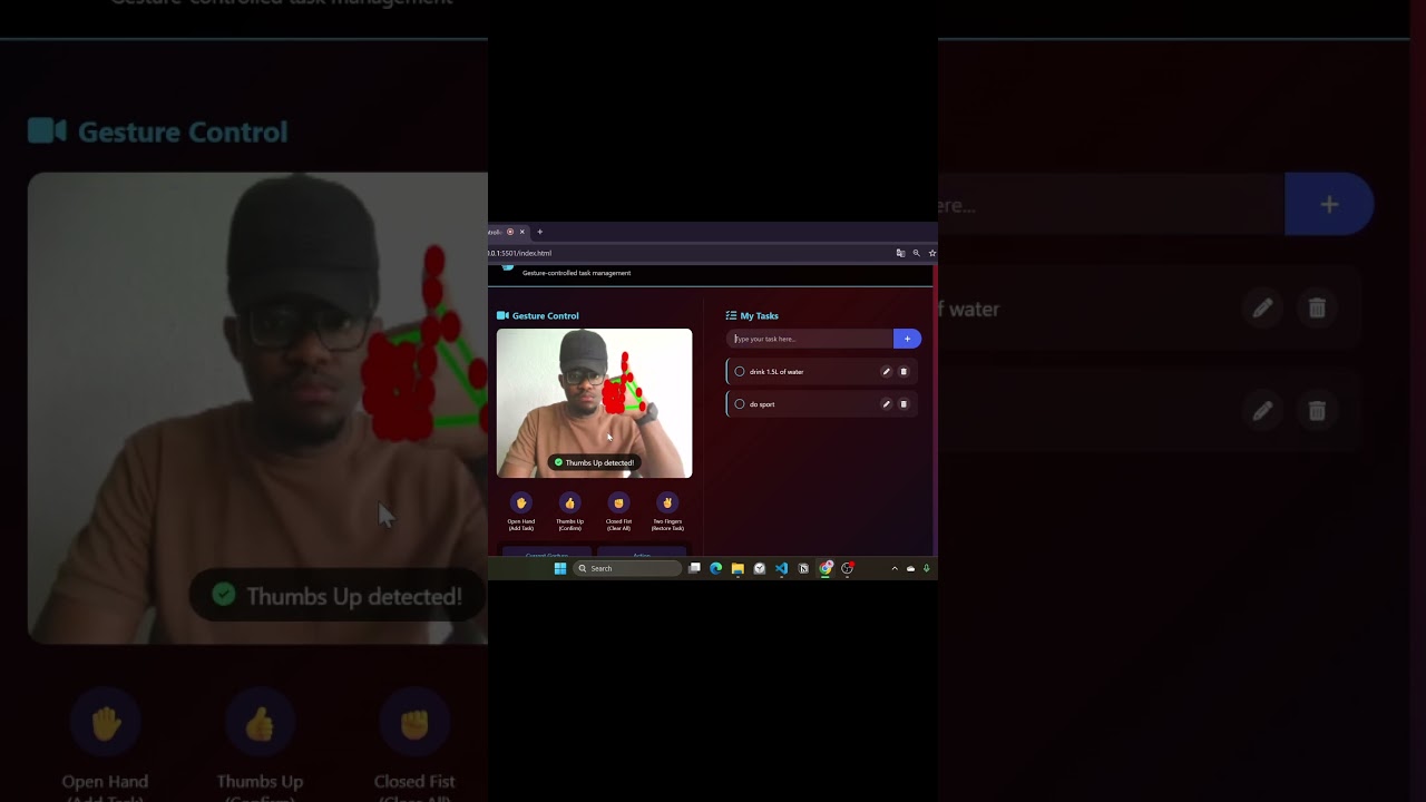Controlling My To-Do List With Just Hand Gestures