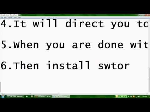 How to download and install swtor for free 30 day trial.