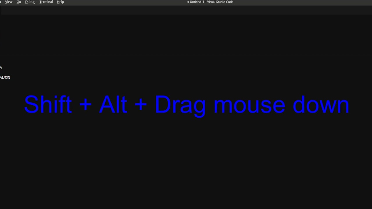 VSCode multiline editing magic