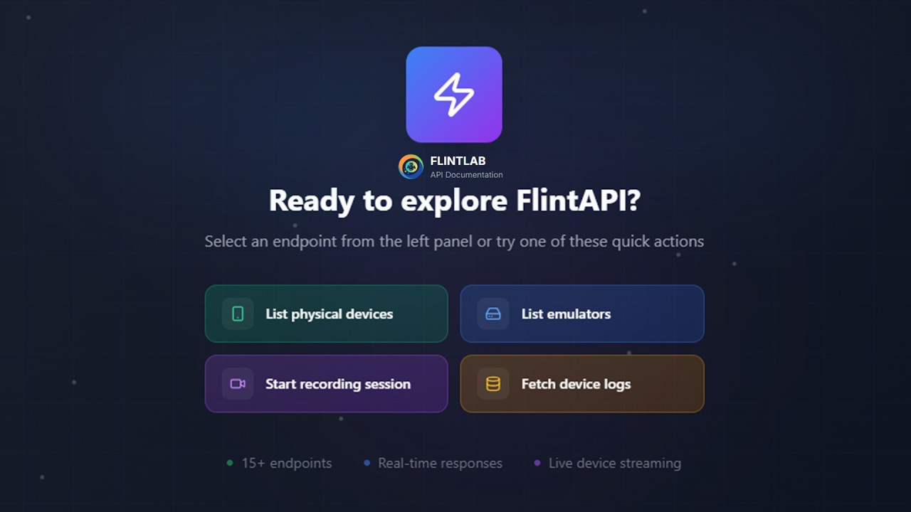 FlintLab API documentation hands on