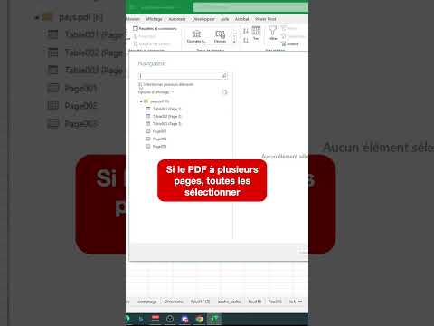 Transforme les fichiers PDF en Excel