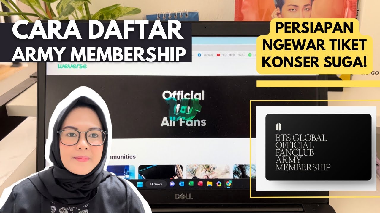 CARA DAFTAR ARMY MEMBERSHIP! PERSIAPAN NGEWAR TIKET KONSER SUGA!!