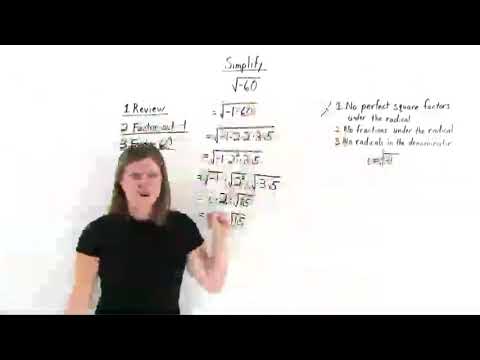 How Do You Simplify the Squareroot of a Negative Number?