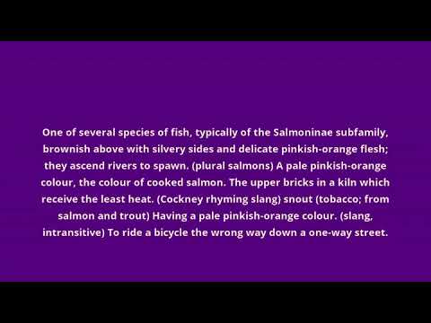 what is the meaning of salmon.