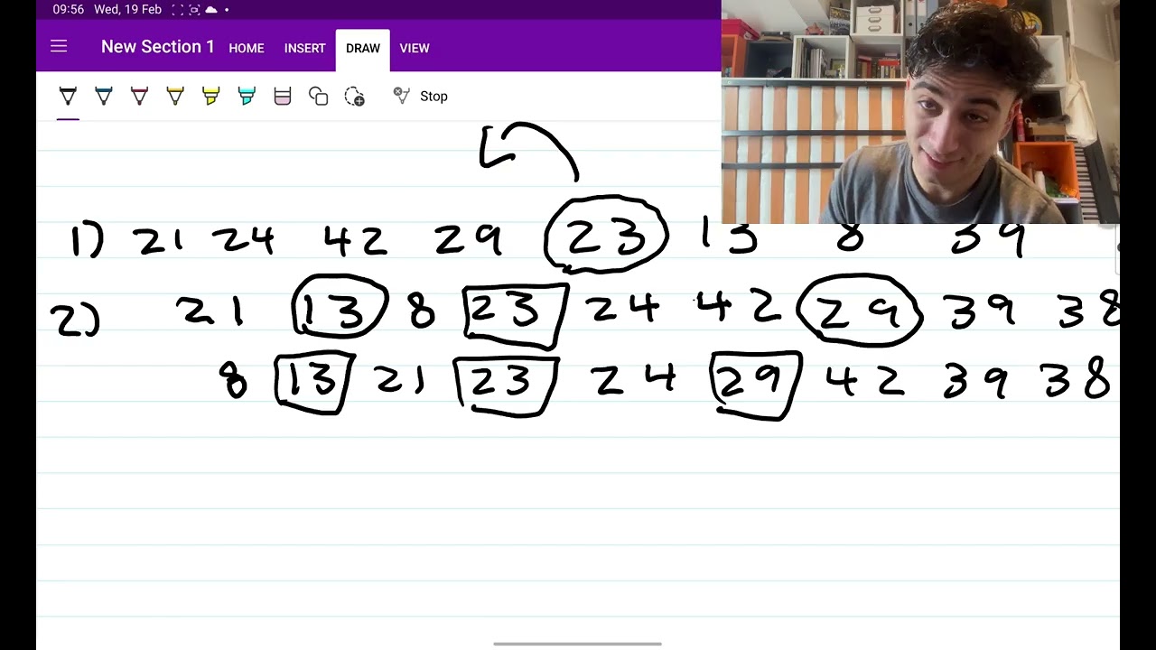 Quick sort Algorithm A-level Further Maths Decision