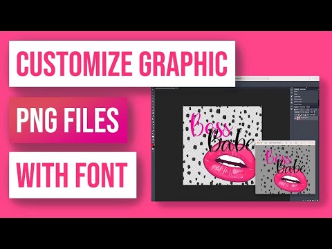 🤓 How to Customize Graphic PNG Files With Font