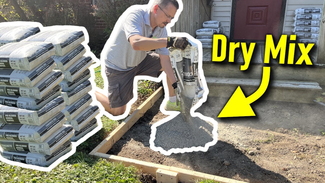 Dry Pour Concrete Method Anyone Can Do