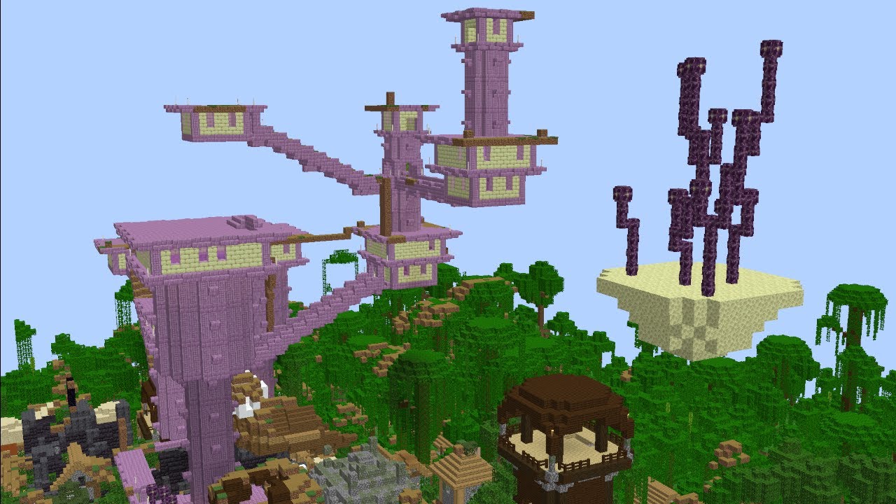 Minecraft But, Structures Spawn Everytime