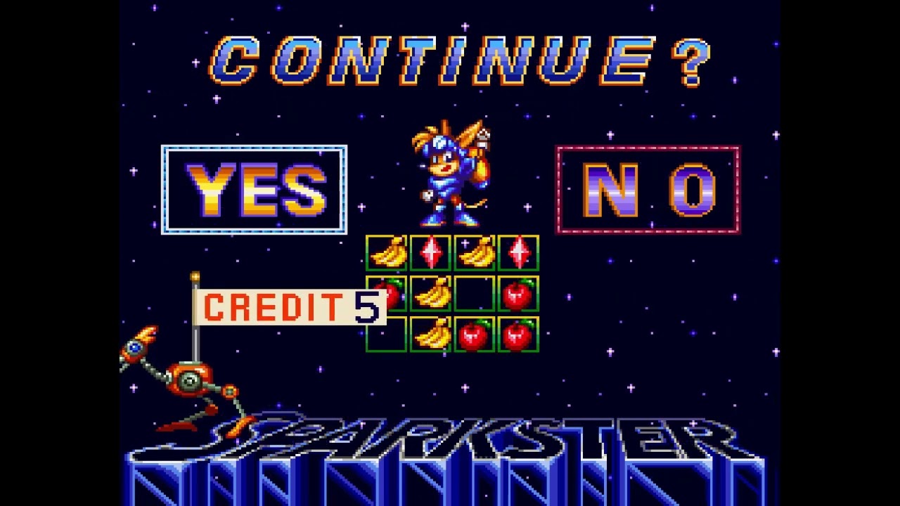 Game Over: Sparkster (SNES)