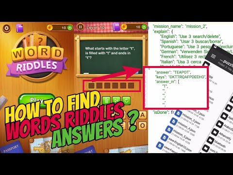 how to find words riddles answers