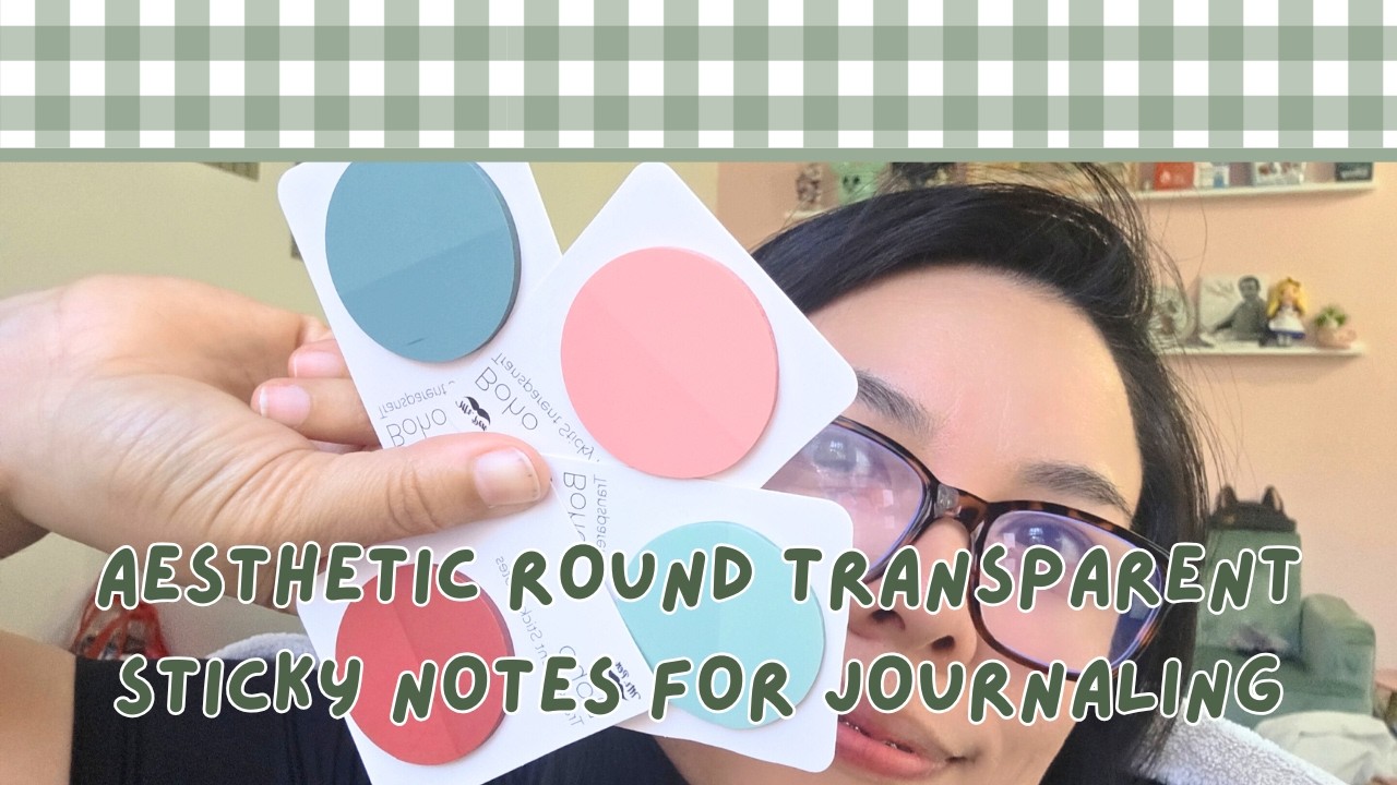 Transparent Sticky Notes, Round Pastel (200 Pcs)