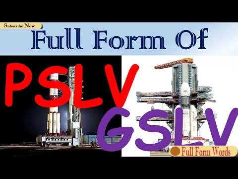 Full Form Of PSLV and GSLV I PSLV & GSLV का Full Form I pslv full form I gslv full form