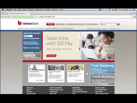 Union Bank Online Banking Login Instructions